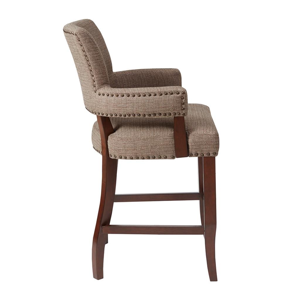 Dawson Arm 26‘’ Counter Stool - Brown Interiors