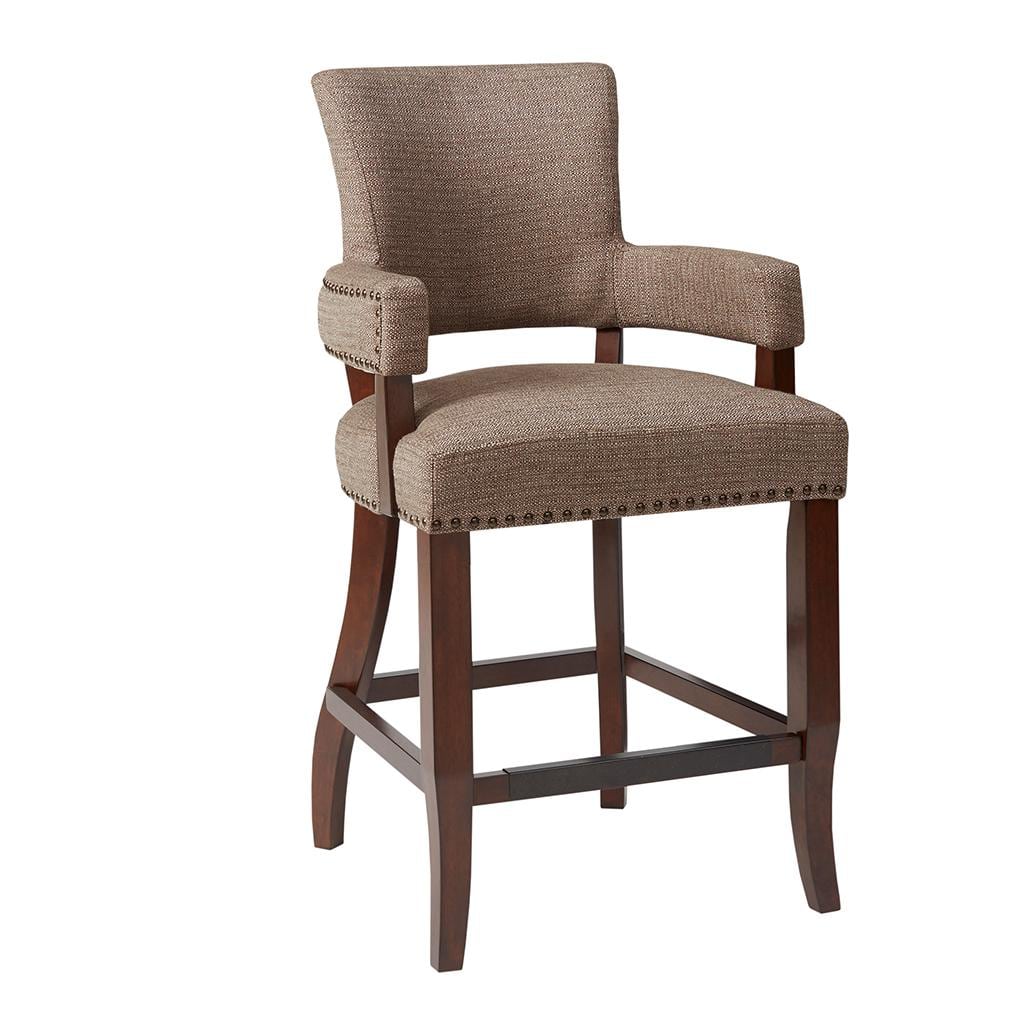 Dawson Arm 26‘’ Counter Stool - Brown Interiors