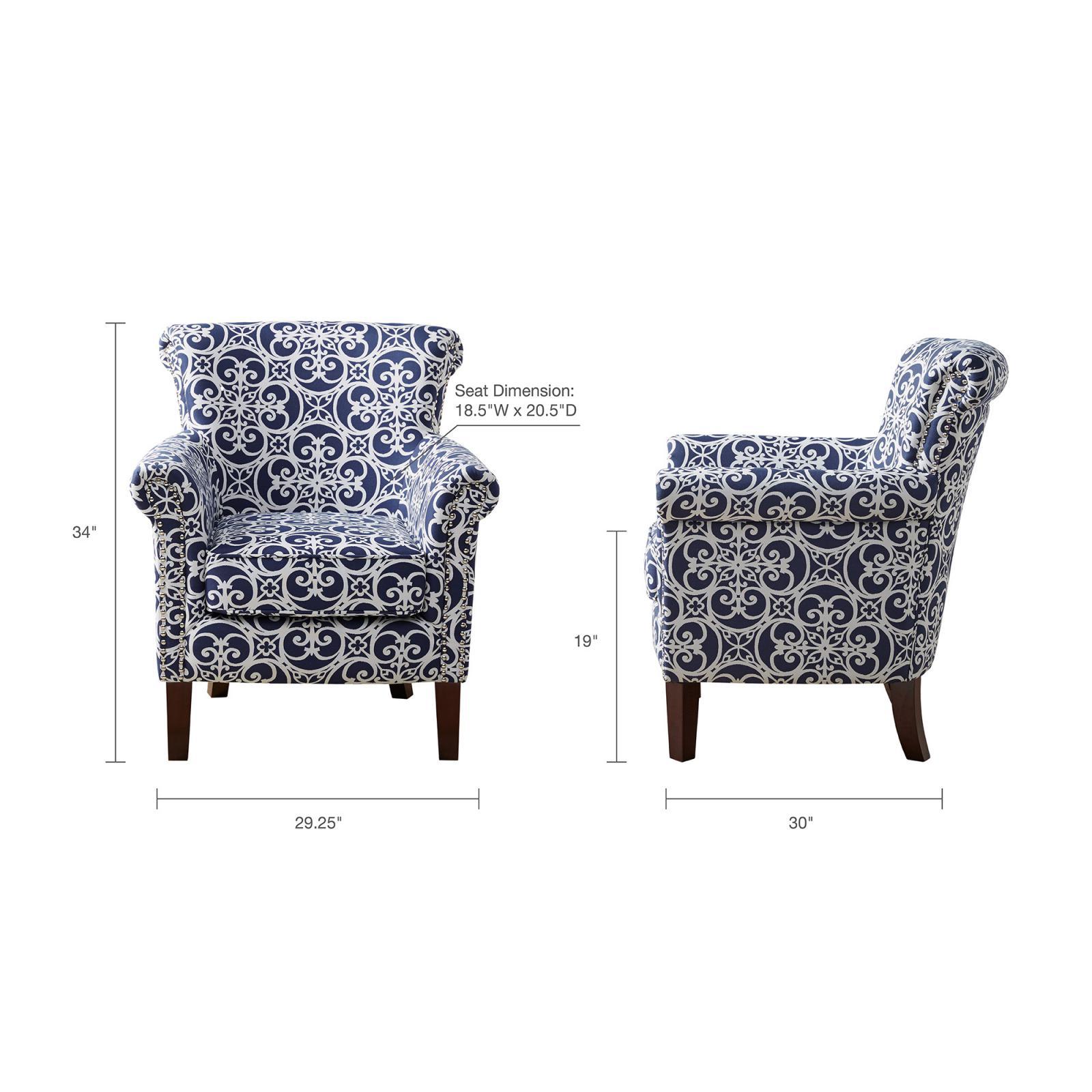 Brooke Tight Back Club Chair - Brown Interiors